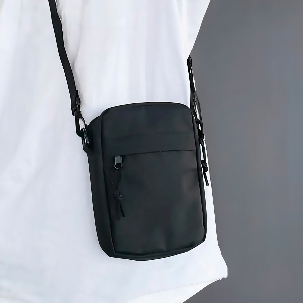 PREMIUM BASIC SHOULDER BAG - BLACK – Blank Essentials